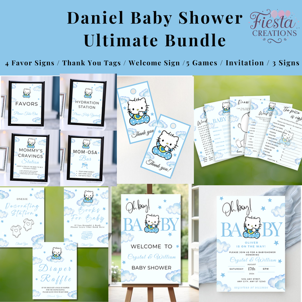 Daniel Baby Shower Ultimate Bundle – Fiesta Creations