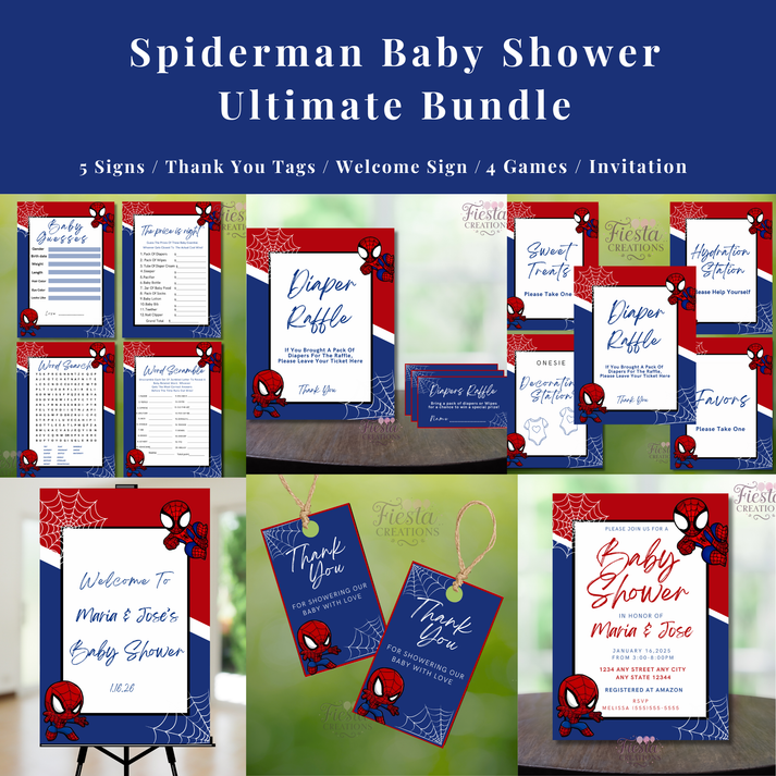 Spider Ultimate Baby Shower Bundle – Fiesta Creations